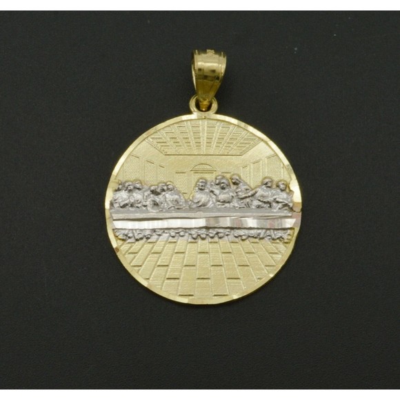 BH Jewelry | Jewelry | Real K Yellow Gold Diamond Cut Last Supper ...